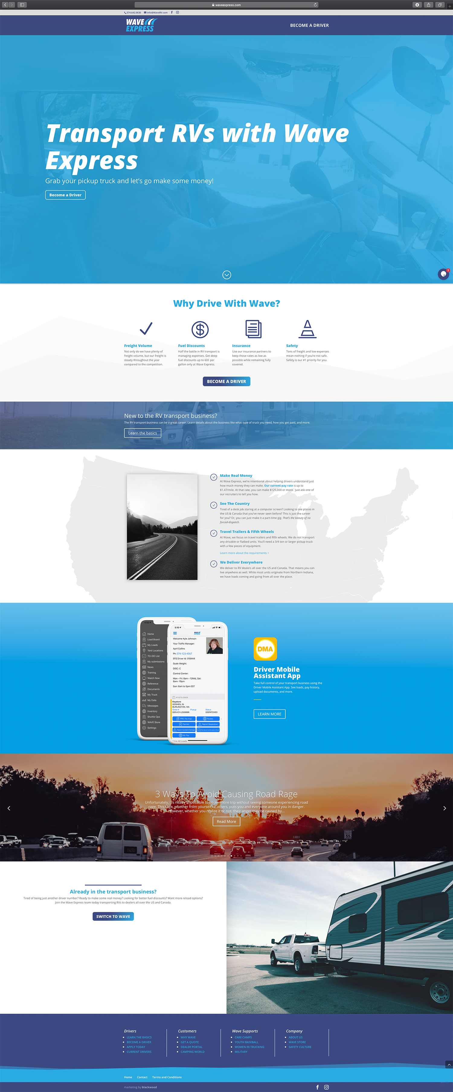 wave website | Blackwood Creative